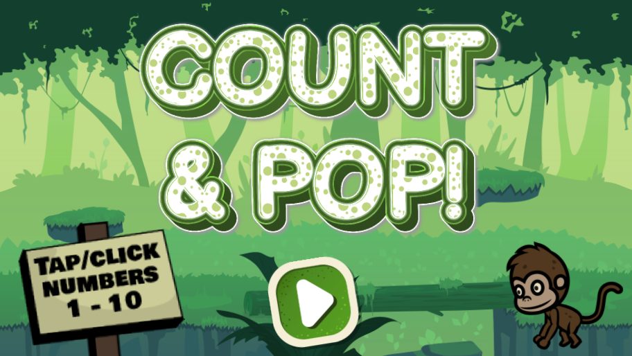 Click the Numbers and Count 1 - 10 - EduGamery