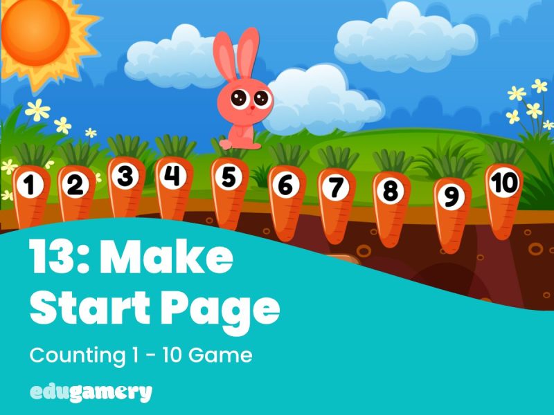 Counting Game 13: Make Start Page - EduGamery